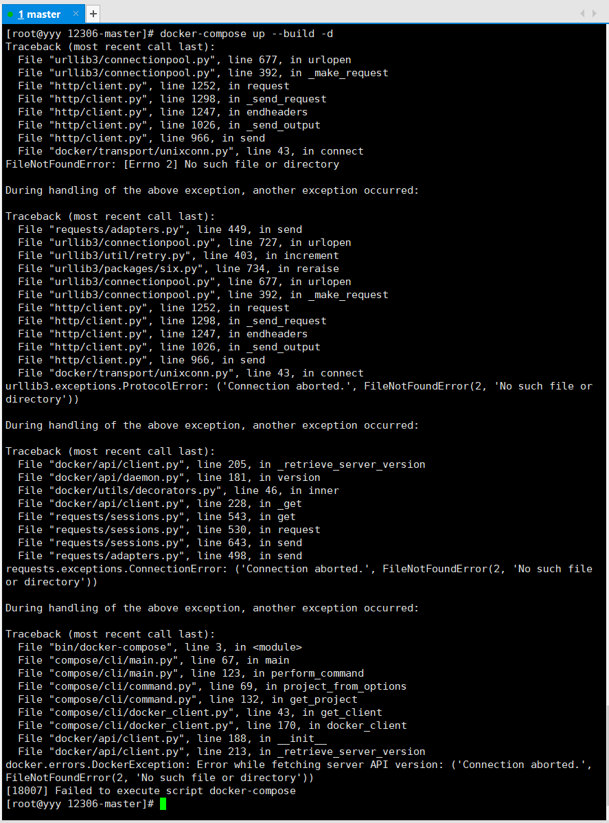 直接docker-compose运行报错 · Issue #778 · testerSunshine/12306 · GitHub