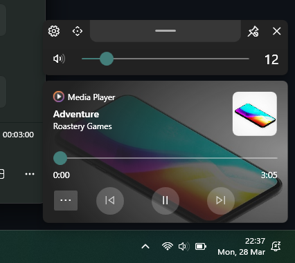 Bug: Title of music doesn't show using the built in Media Player ...