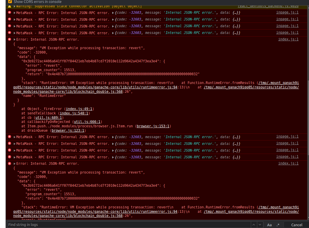 Resolve Metamask Error `-32603` in browser console · Issue #127 · Midas-Protocol/monorepo · GitHub