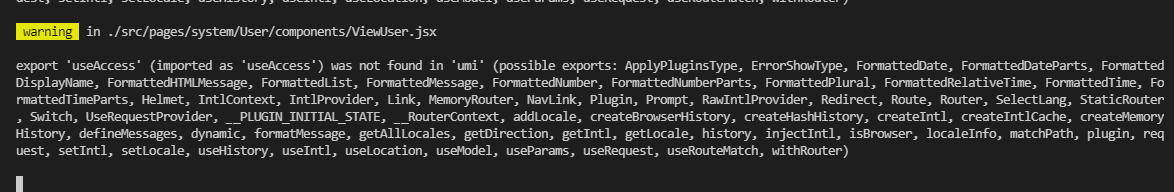 🐛[BUG] 當@umijs/preset-react更新後Locale就找不到相關資料夾, 並且import useAccess 在umi找不到 · Issue #9561 · ant ...