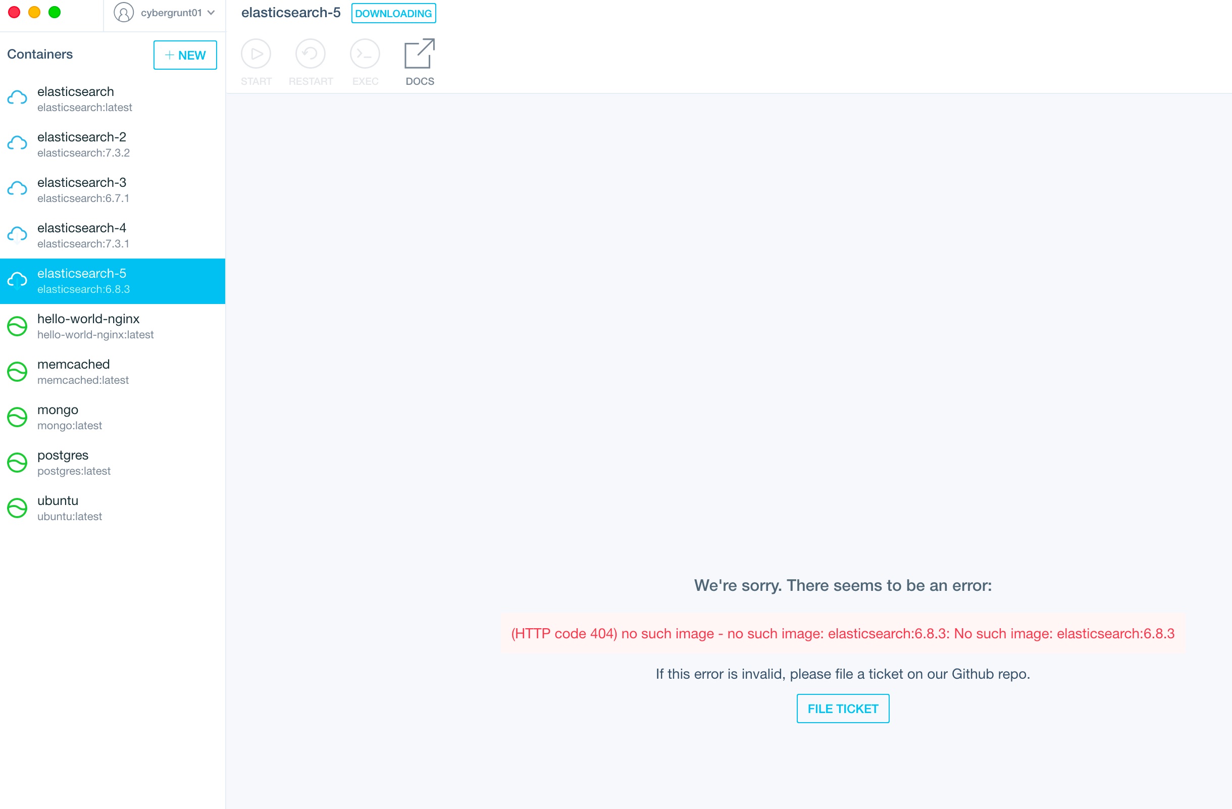 Docker Images Fail To Download And Install Properly · Issue 5360