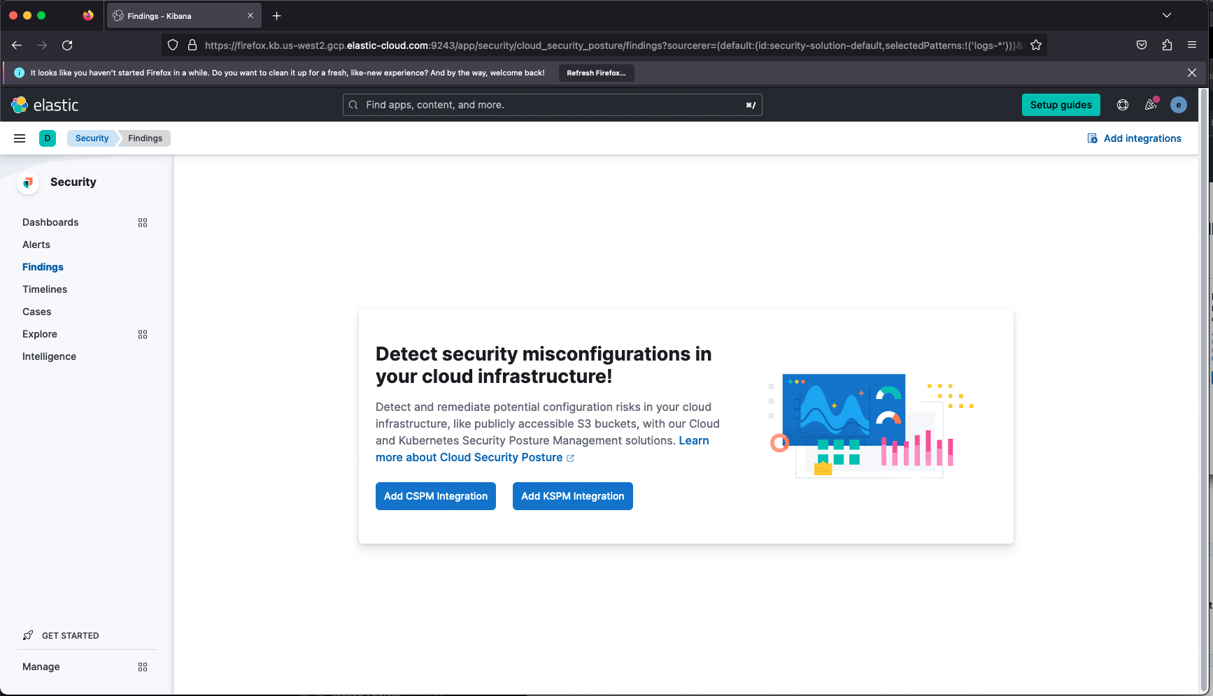 [Cloud Posture] Initial installation prompt overflows in Firefox · Issue #152324 · elastic ...