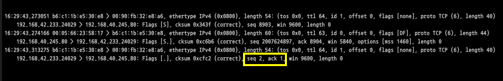 Possible bug - Using weird seq/ack value while TCP handshaking · Issue #1663 · secdev/scapy · GitHub