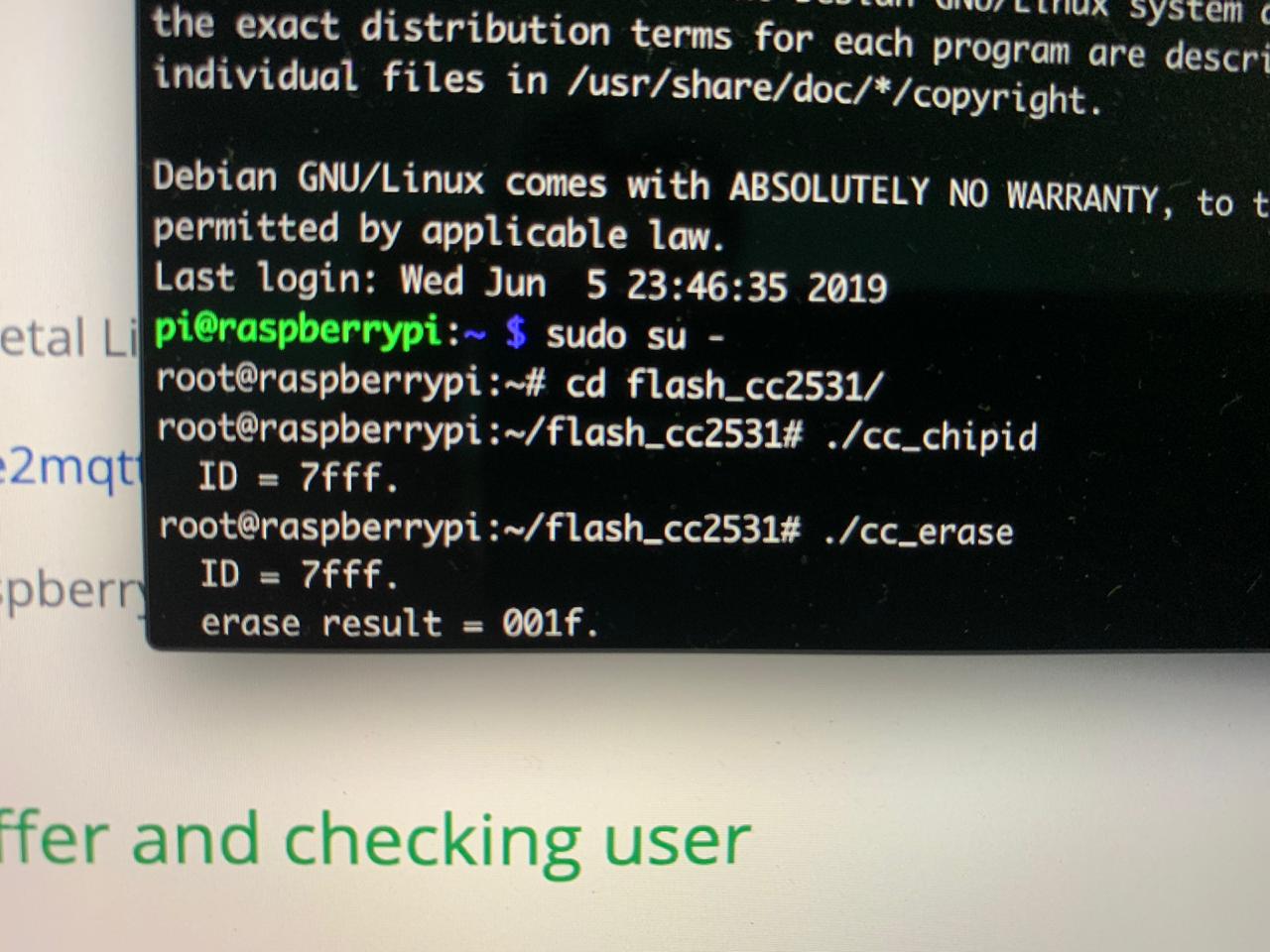 Sniffer firmware for CC2531 flash frozen (Alternative flashing methods) · Issue #1603 · Koenkk ...