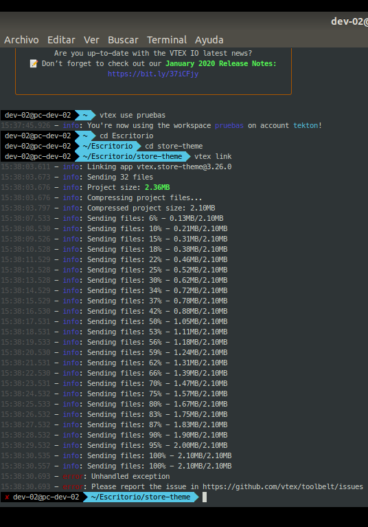 Error linking theme · Issue #753 · vtex/toolbelt · GitHub