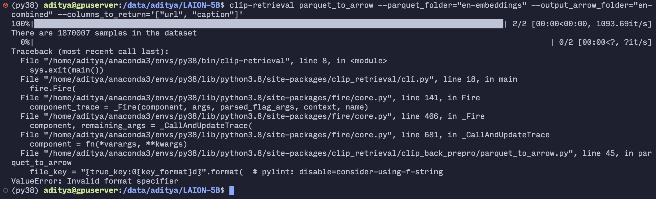 Issue in setting up clip-back with an H/14 index of Laion5B · Issue #286 · rom1504/clip ...