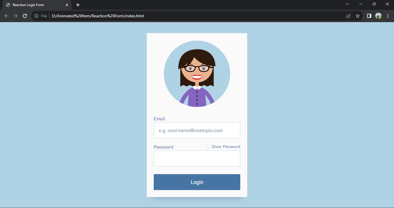 GitHub - NikCdy/Animated-Loginpage