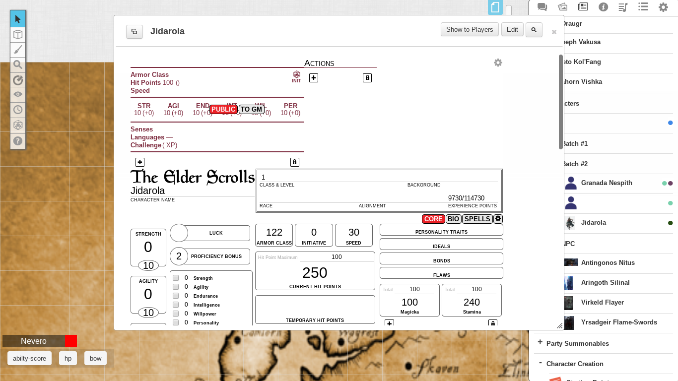 (Unofficial Elder Scrolls) major sheet errors occuring · Issue #5153 ...