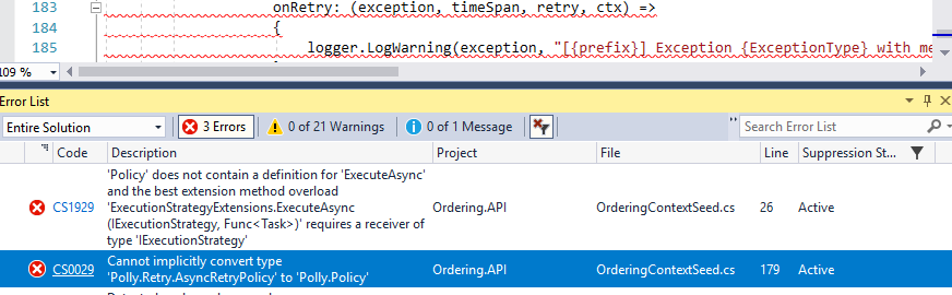 Not able to build project · Issue #1083 · dotnet-architecture/eShopOnContainers · GitHub