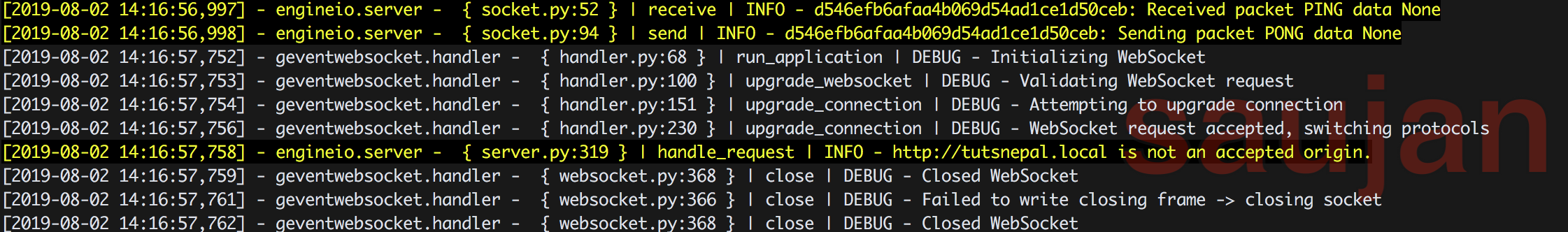 Please Help Websocket Works Via Flask But Not Via Standalone Web Page