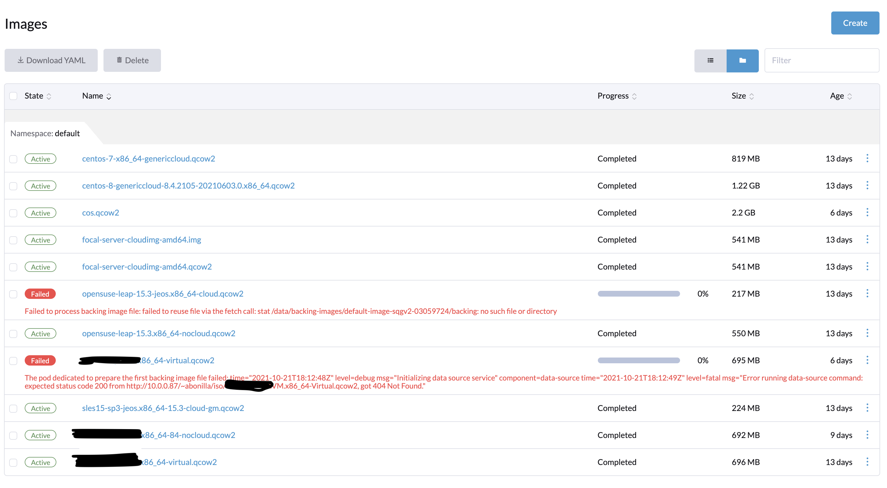 [BUG] current images error out · Issue #1472 · harvester/harvester · GitHub