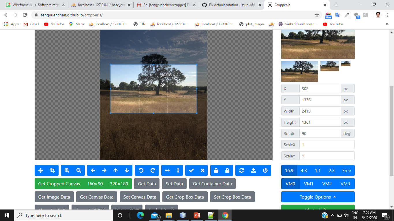 Fix default rotation · Issue #661 · fengyuanchen/cropperjs · GitHub