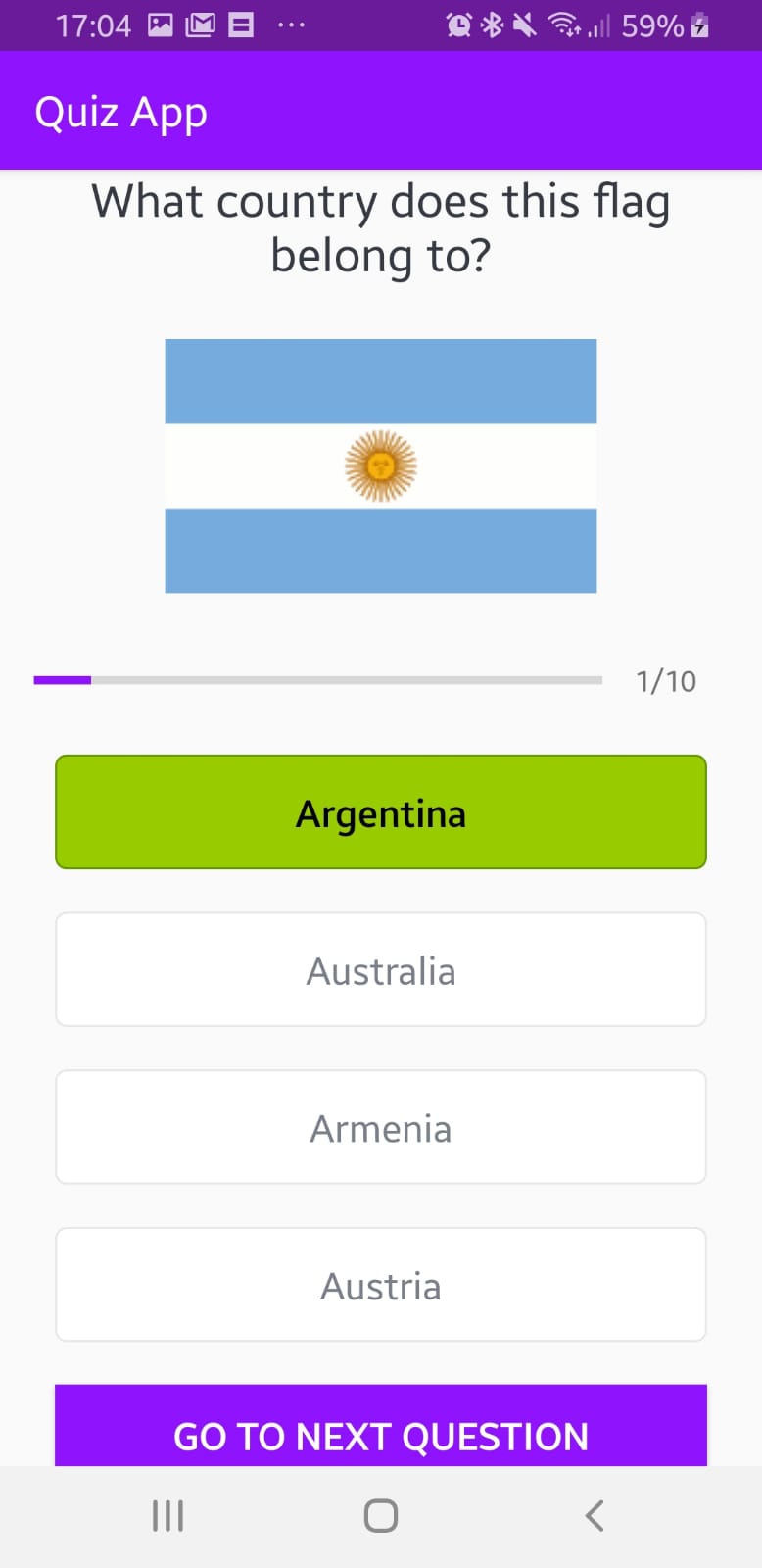 GitHub - dimatep/QuizApp: Flags Quiz Application in Kotlin
