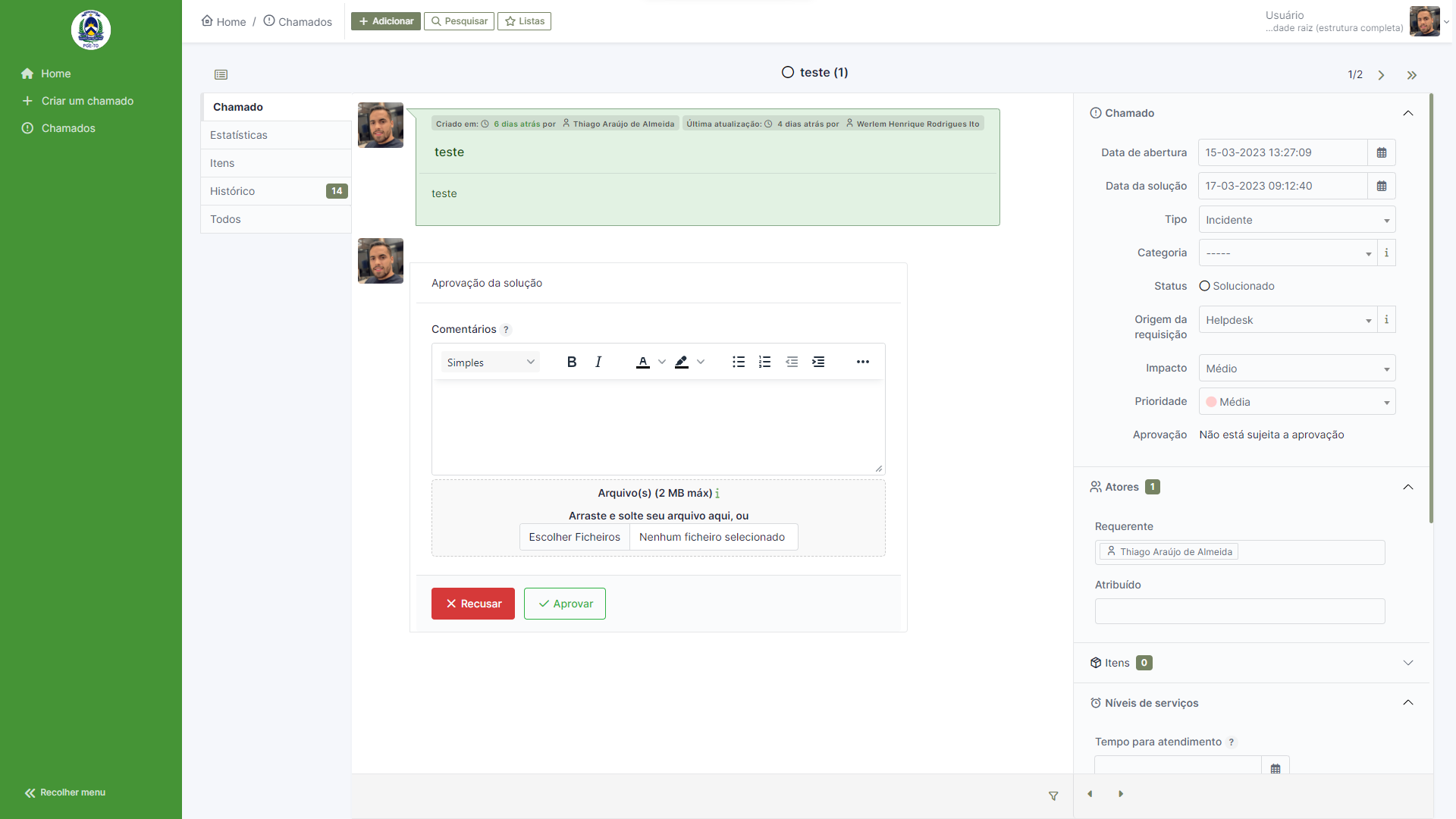 GitHub - thiagoaraujo234/Sistema-de-chamados-GLPI: Implantação de ...