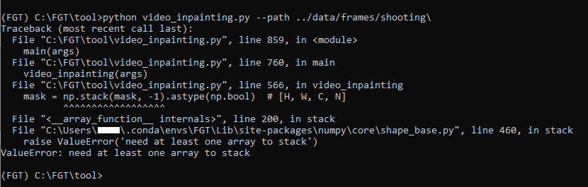 Constantly Getting Valueerror Need At Least One Array To Stack Error · Issue 41 · Hitachinsk