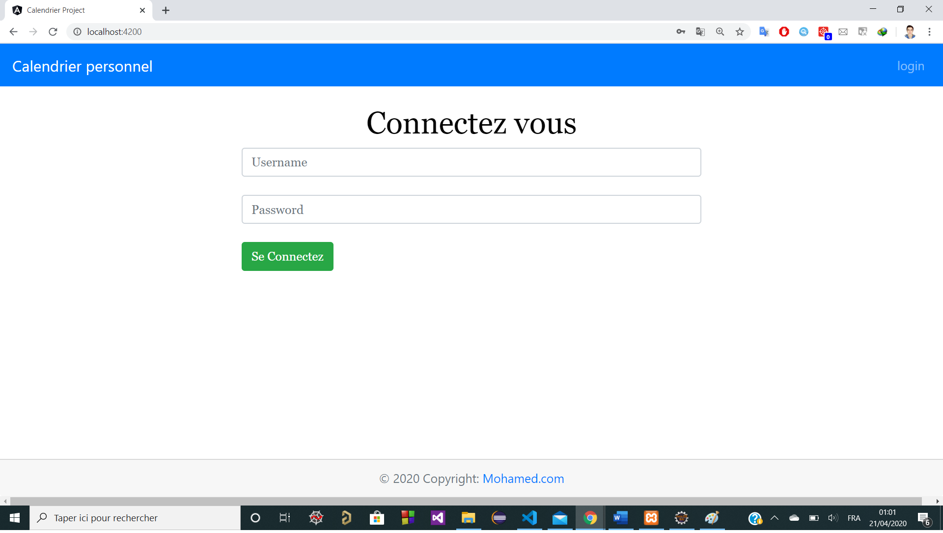 GitHub - OUAMMOU/calendrier-personnel: RestFull Application semble à une calendrier personnel ...