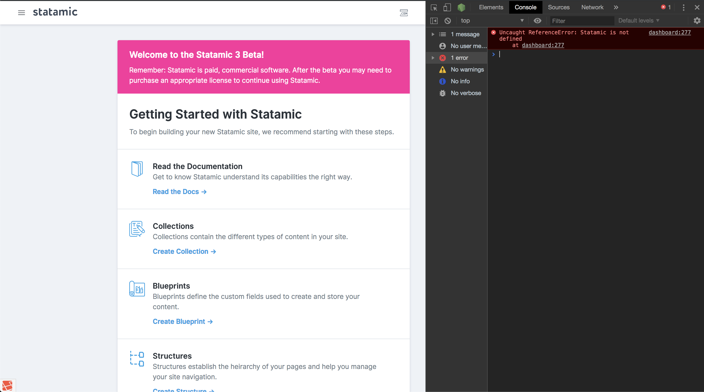 [Control Panel] Uncaught ReferenceError: Statamic is not defined · Issue #947 · statamic/cms ...