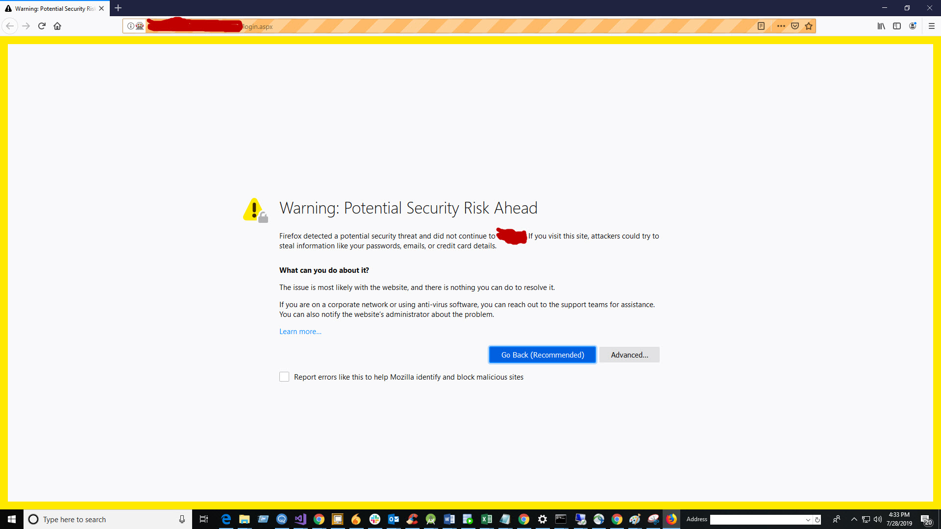 Insecure certificate in mozialla firefox · Issue #7438 · SeleniumHQ ...