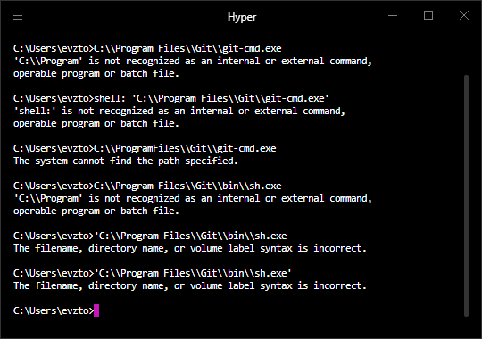 Hyper config for git bash in Windows · GitHub