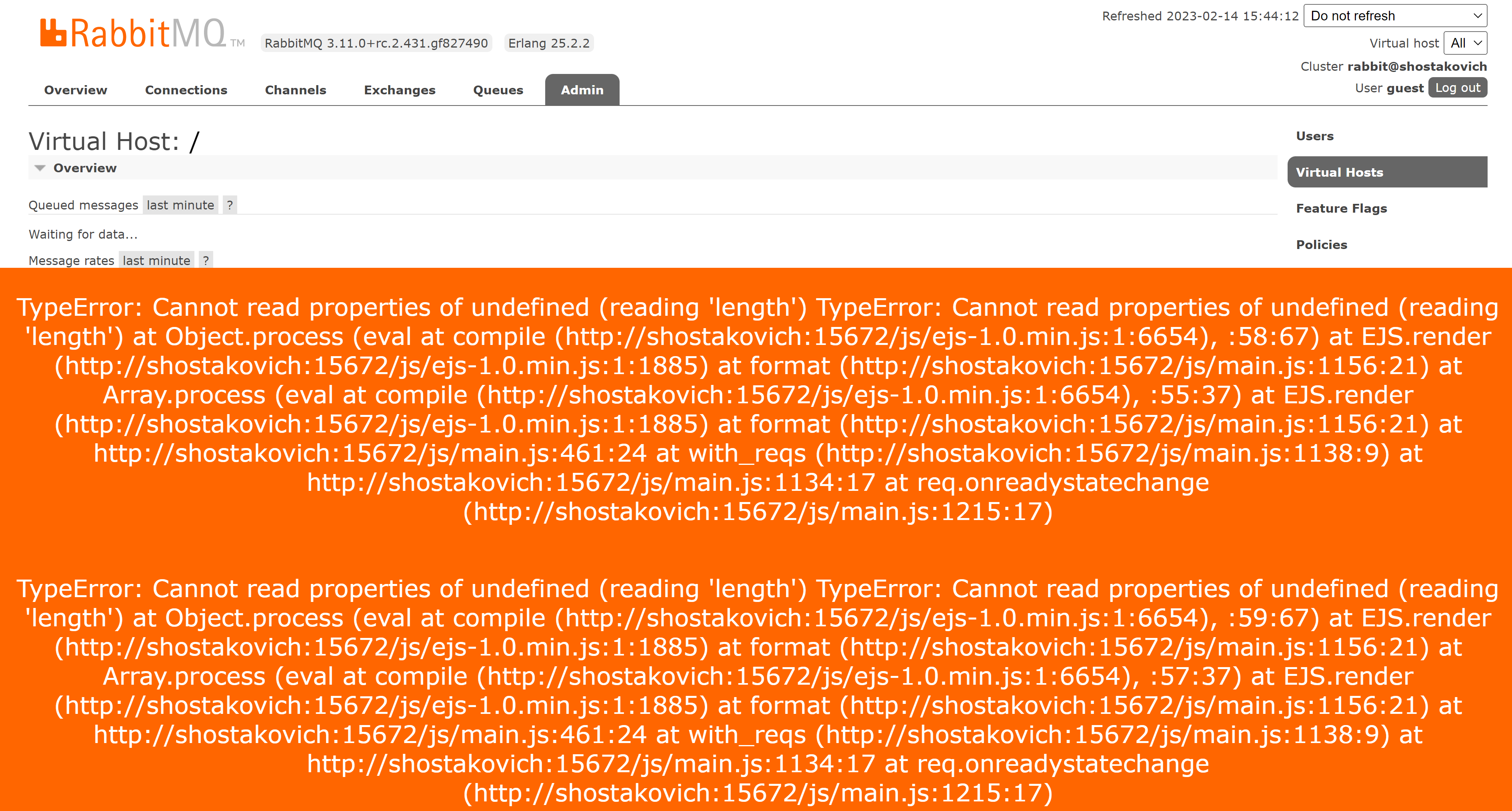 Browsing To A Vhost By Clicking On The Name Is Broken · Issue 7301 · Rabbitmqrabbitmq Server