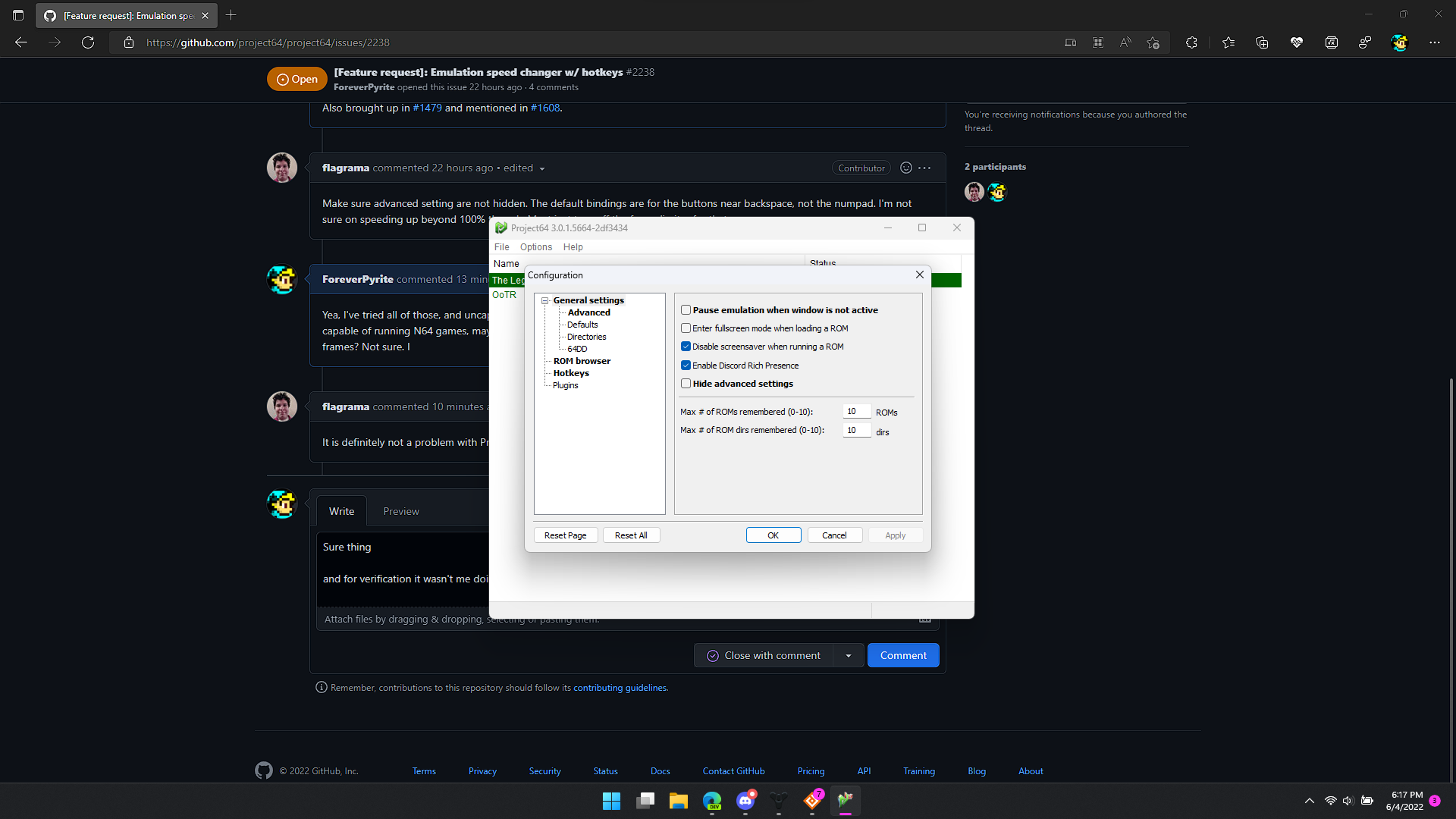 [Feature request]: Emulation speed changer w/ hotkeys · Issue #2238 · project64/project64 · GitHub