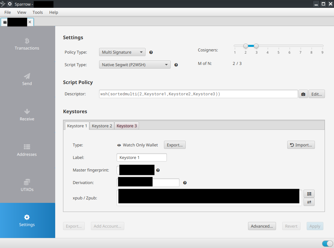 BSMS import does not create a usable wallet · Issue #940 · sparrowwallet/sparrow · GitHub