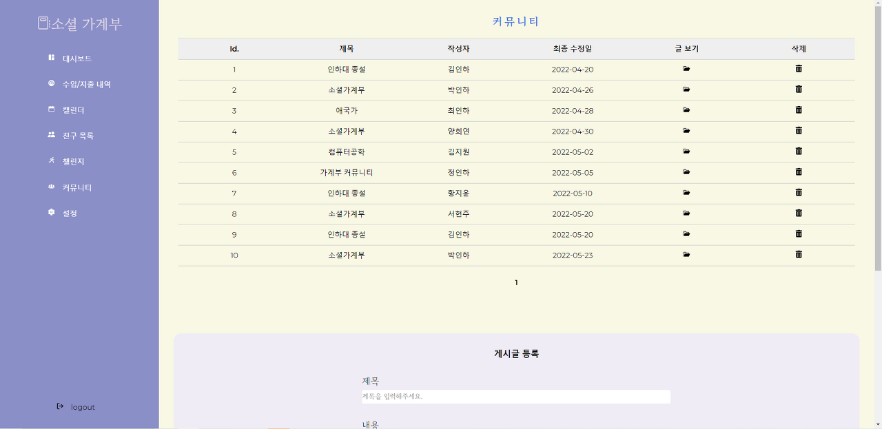 GitHub - Yoonyesol/Web-Social-Account-Book: 📕나의 지출과 수입을 기록하고, 재테크에 관심 있는 사람들과 게시판으로 소통할 수 있는 👨‍👨 ...