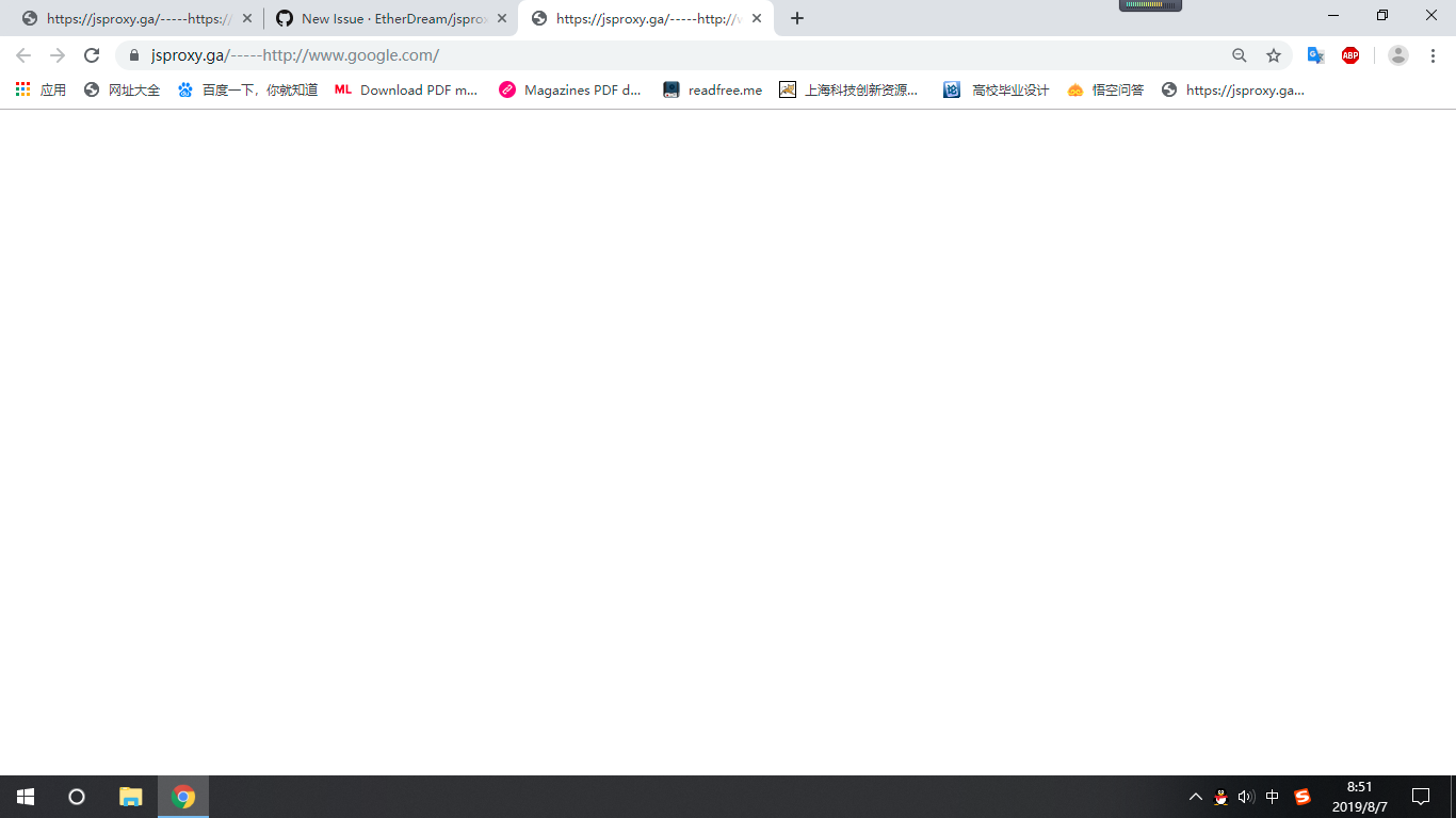 页面空白 · Issue #131 · EtherDream/jsproxy · GitHub