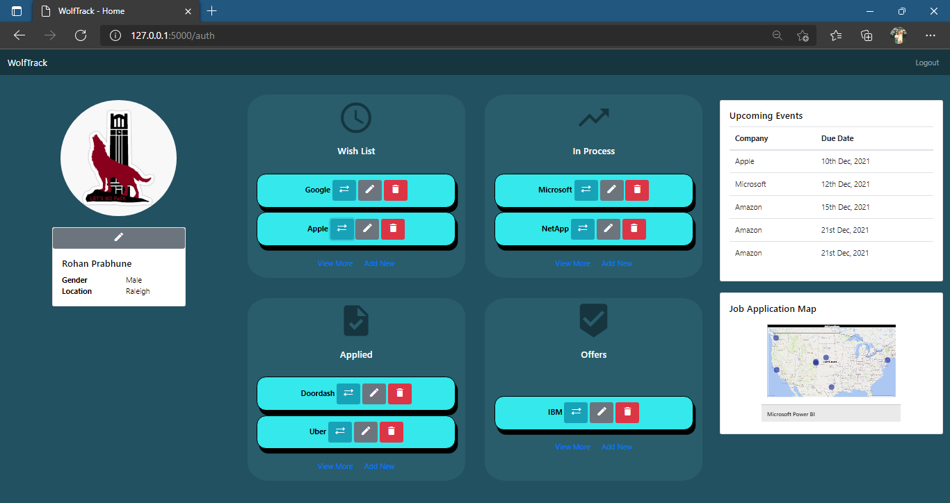 GitHub - ramyasaimullapudi/WolfTrackPlus: A personal Job-tracker ...