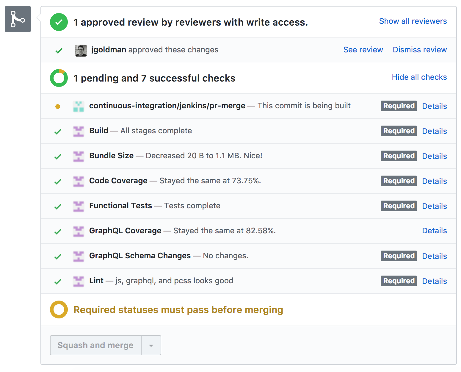 Show all PR merge status items instead of scrollable div · Issue #1004 ...