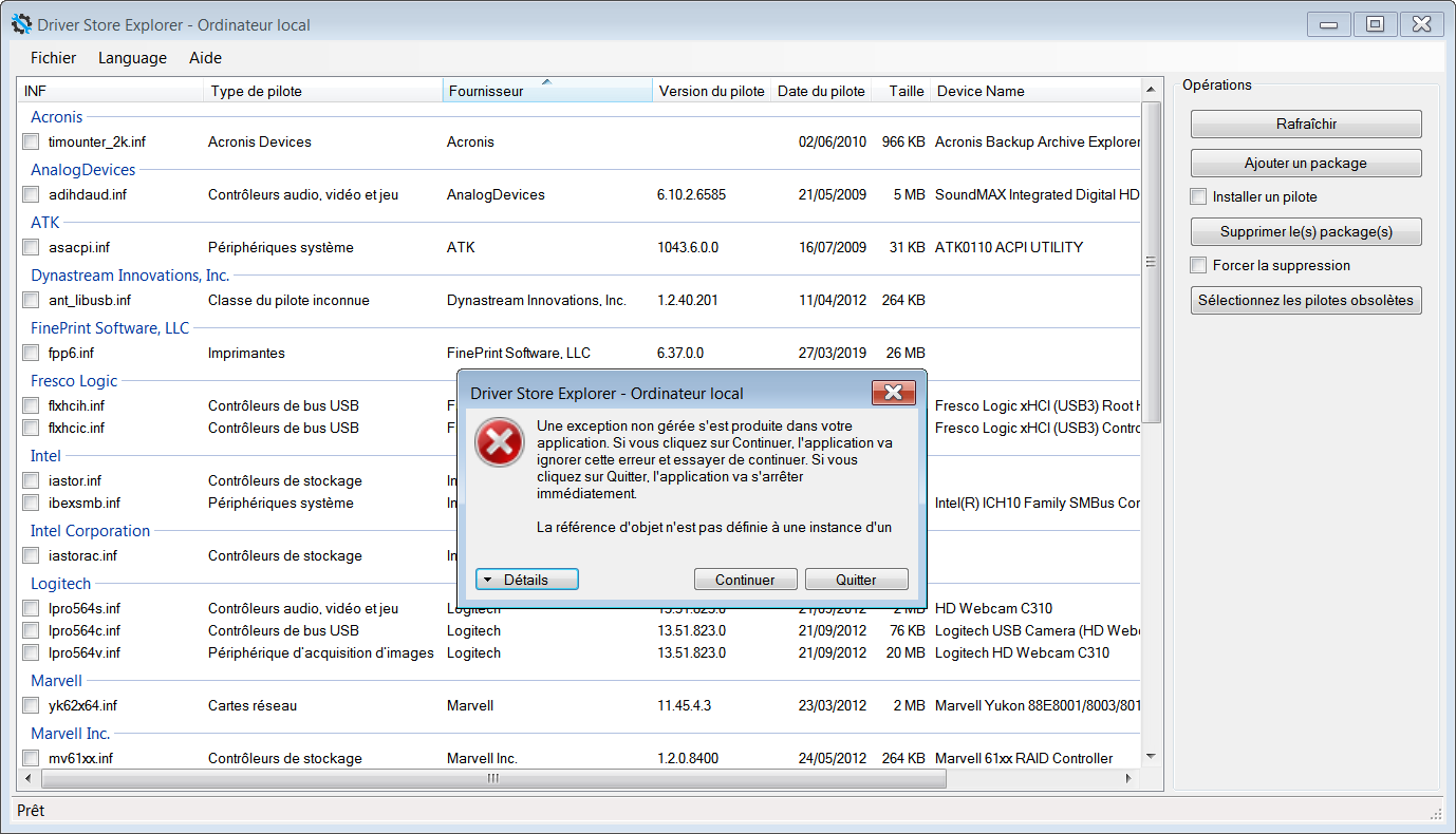 Empty field with v0.10.51 · Issue #85 · lostindark/DriverStoreExplorer · GitHub