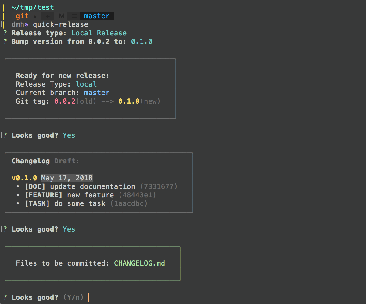 GitHub - dmh/quick-release: Quick and easy generate and publish your ...