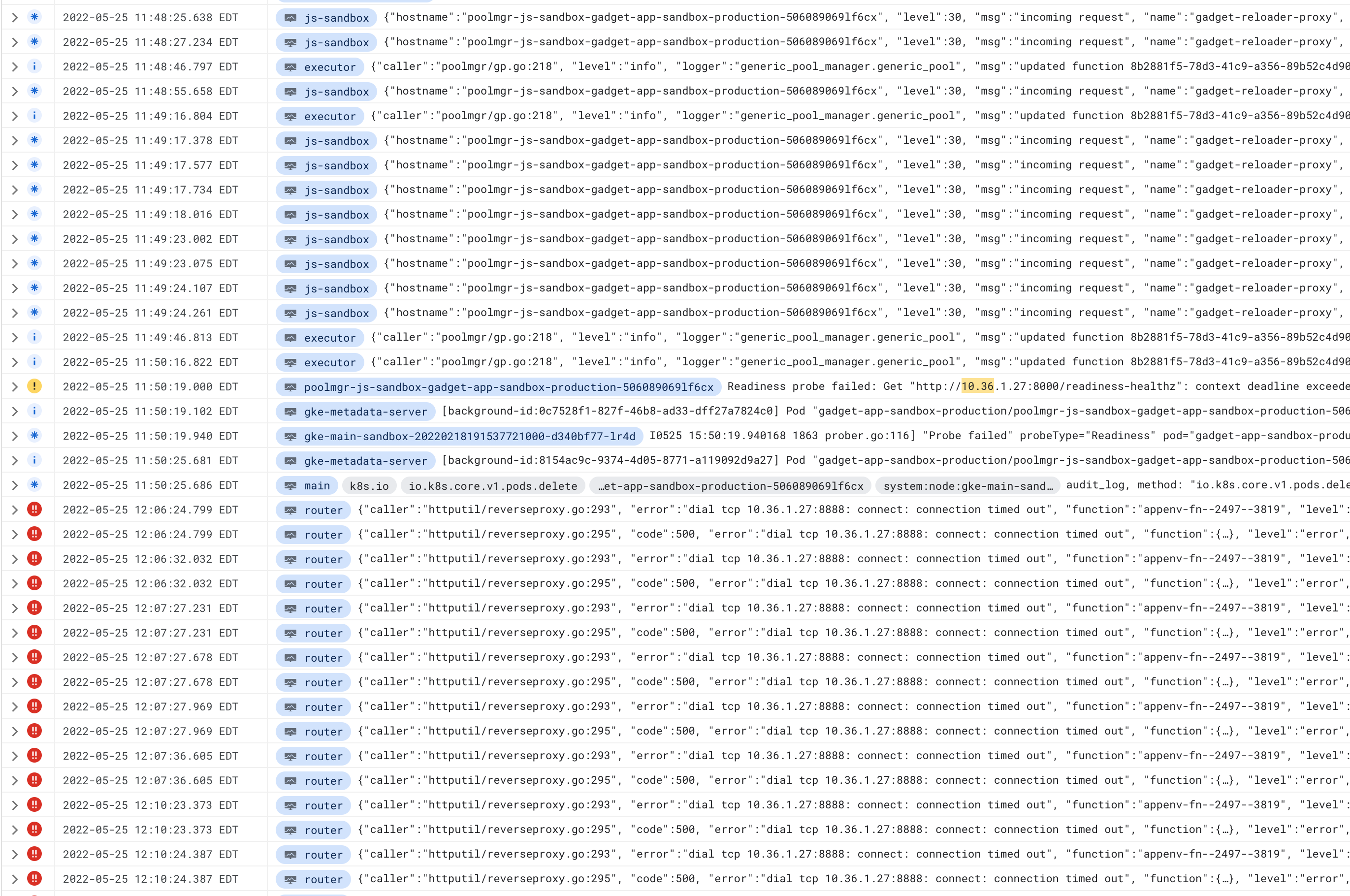 Executor sending the IP of deleted pods to the Router · Issue #2438 · fission/fission · GitHub