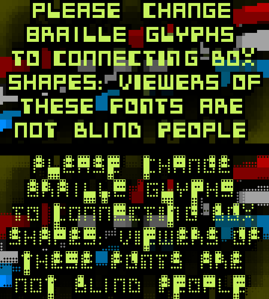 Improve braille glyphs in monospace fonts by changing to connecting box elements · Issue #5863 ...