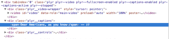Captions will only display in Brackets Live Preview; Nowhere else · Issue #732 · sampotts/plyr ...