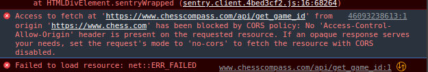 CORS on chesscompass broke plugin · Issue #2 · Level128/Chess-Compass-Analysis-for-Chess.com ...