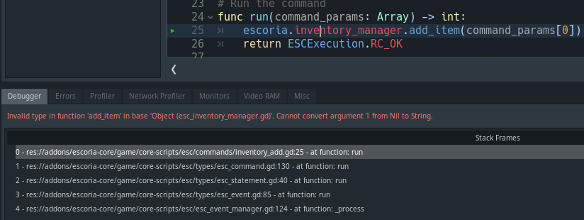 Commands without "validate" functions fail without logging an error ...