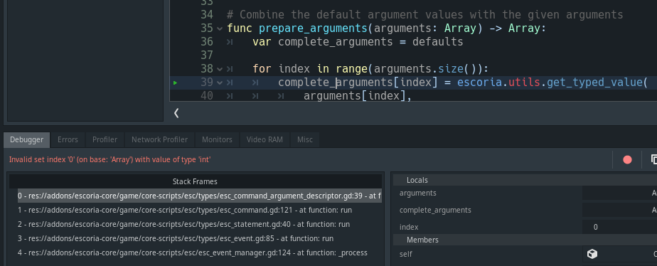 ESC script commands dont get checked for the required number of parameters · Issue #139 · godot ...