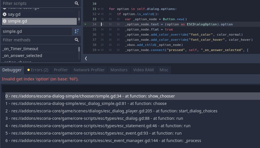 Crash in dialogue with incorrect tabs · Issue #335 · godot-escoria/escoria-issues · GitHub