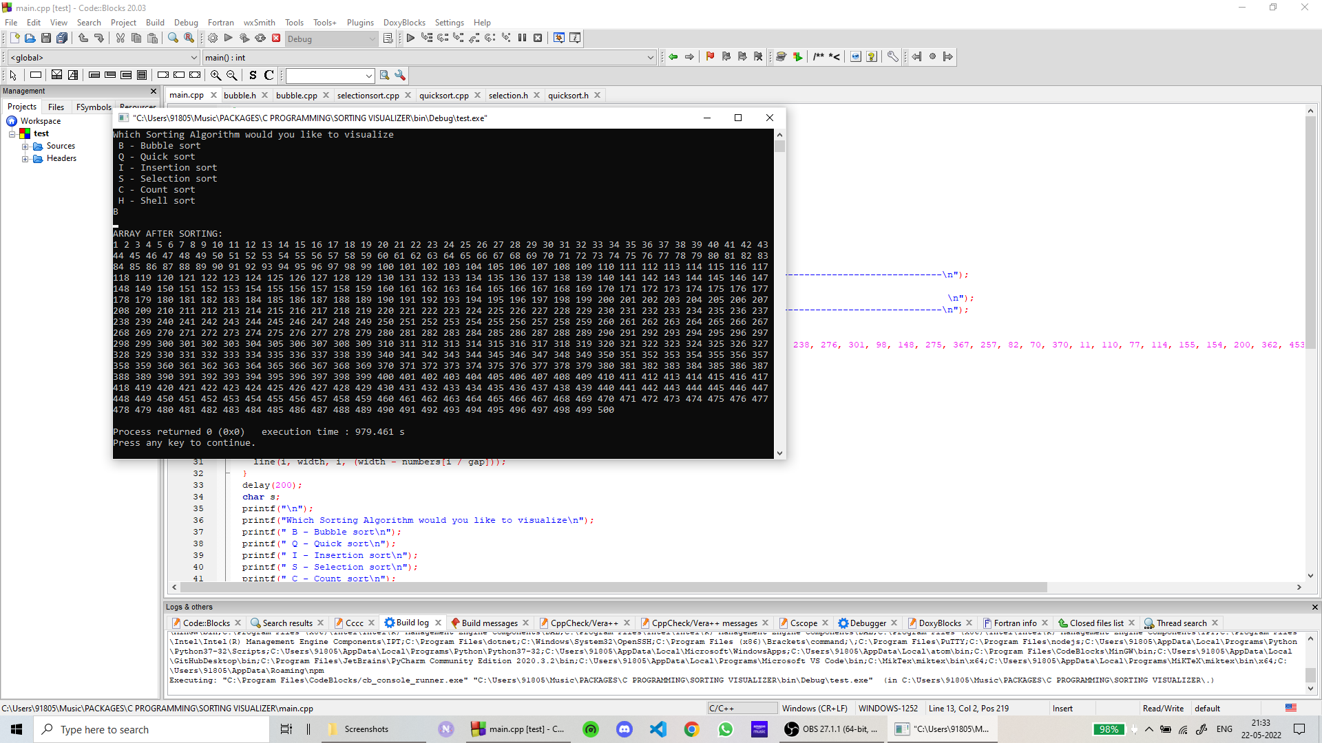 GitHub - sandeepkhannavp/SORTING-VISUALIZER: Implementation of sorting ...