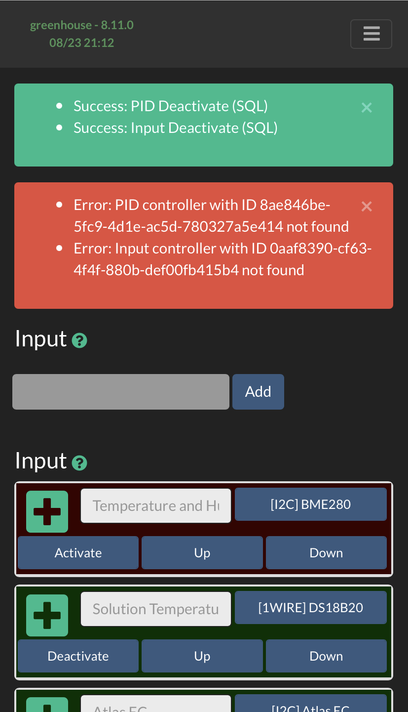 Controllers and Inputs not functioning after reboot · Issue #1074 · kizniche/Mycodo · GitHub