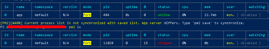 PM2 is unable to run server.js on Windows 10 · Issue #2808 · Unitech/pm2 · GitHub