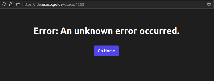 Error: An unknown error occurred · Issue #85 · cpinitiative/ide · GitHub