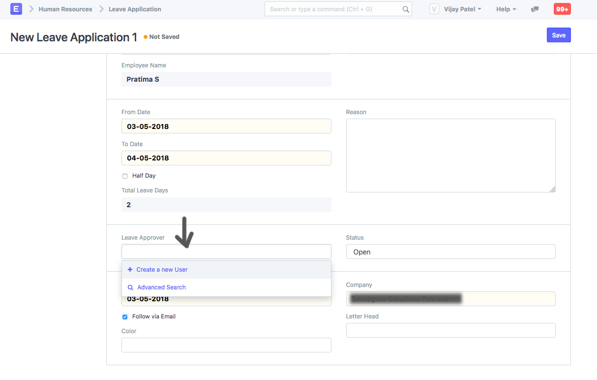 Not Able To Get Leave Approver Name In Dropdown · Issue 13914 · Frappeerpnext · Github 