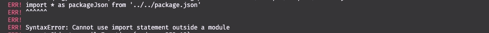 display SyntaxError: Cannot use import statement outside a module when running build-storybook ...