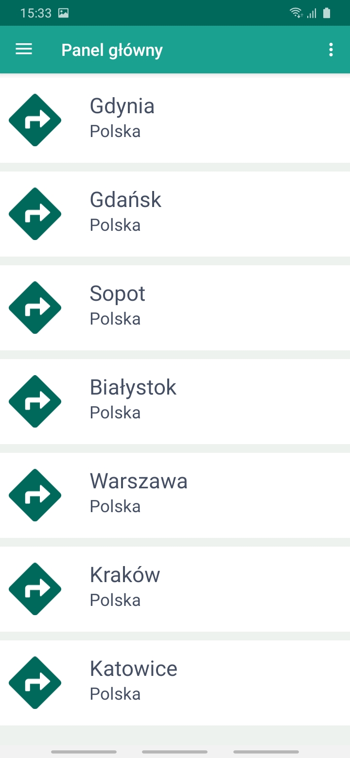 GitHub - Marta011/Cities: Android application using Android Studio, Java, Room Persistence ...