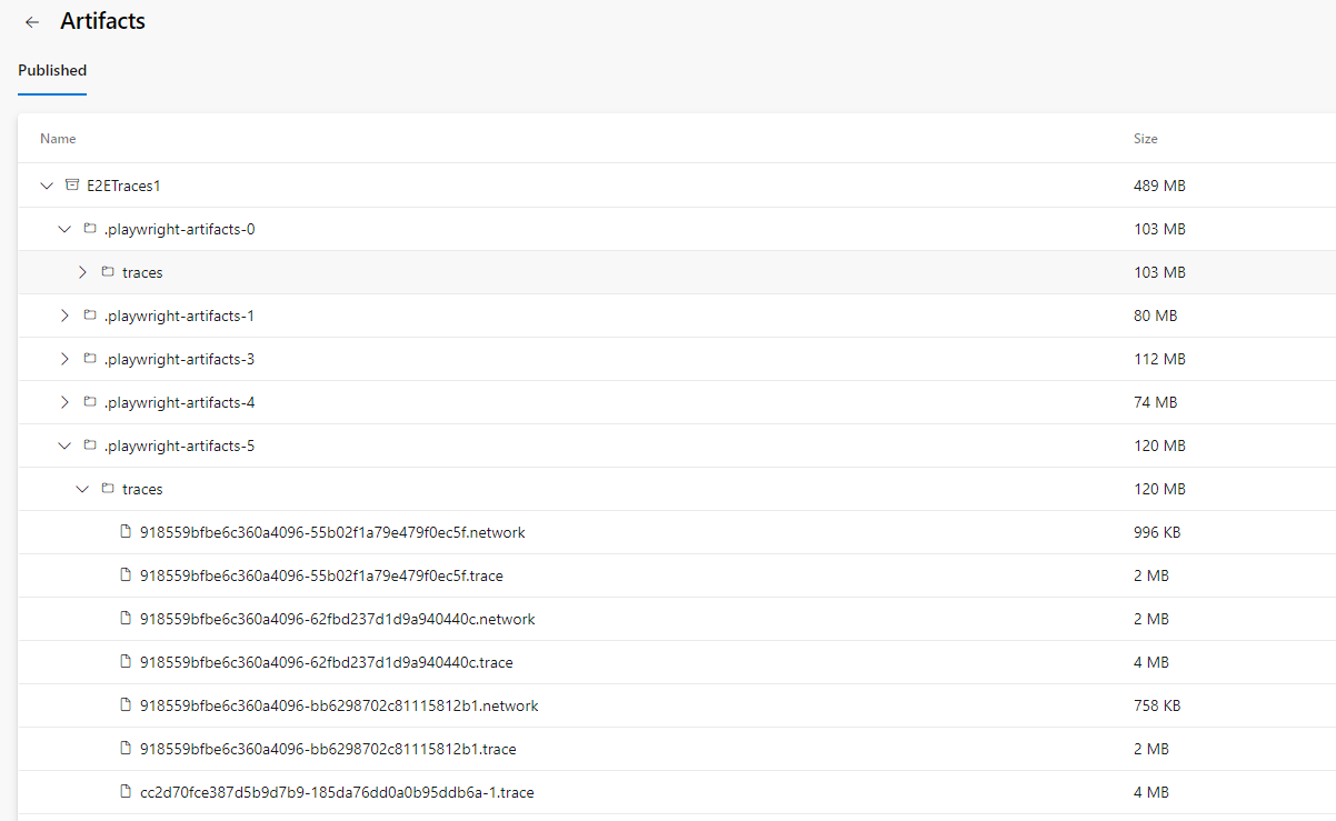 [bug] Playwright Artifacts Folder Is Published In Traces In Ci · Issue 27326 · Microsoft