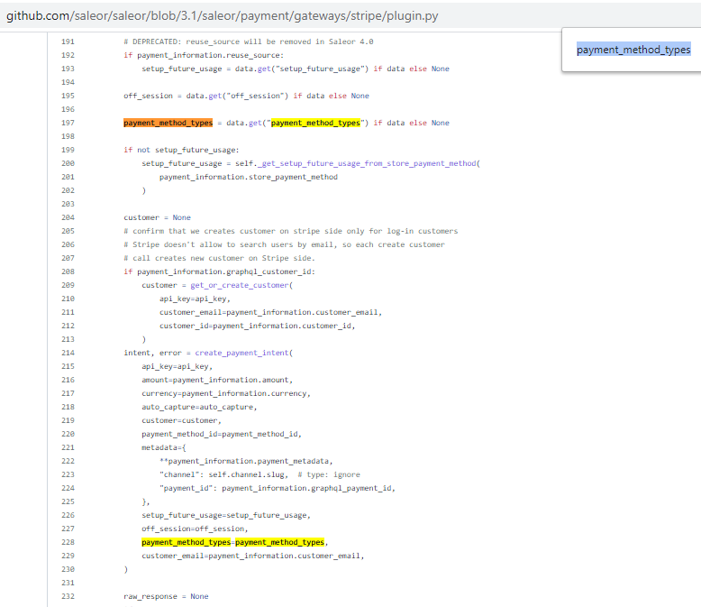 paymentData.payment_method_type NOT WORKING · Issue #8837 · saleor ...