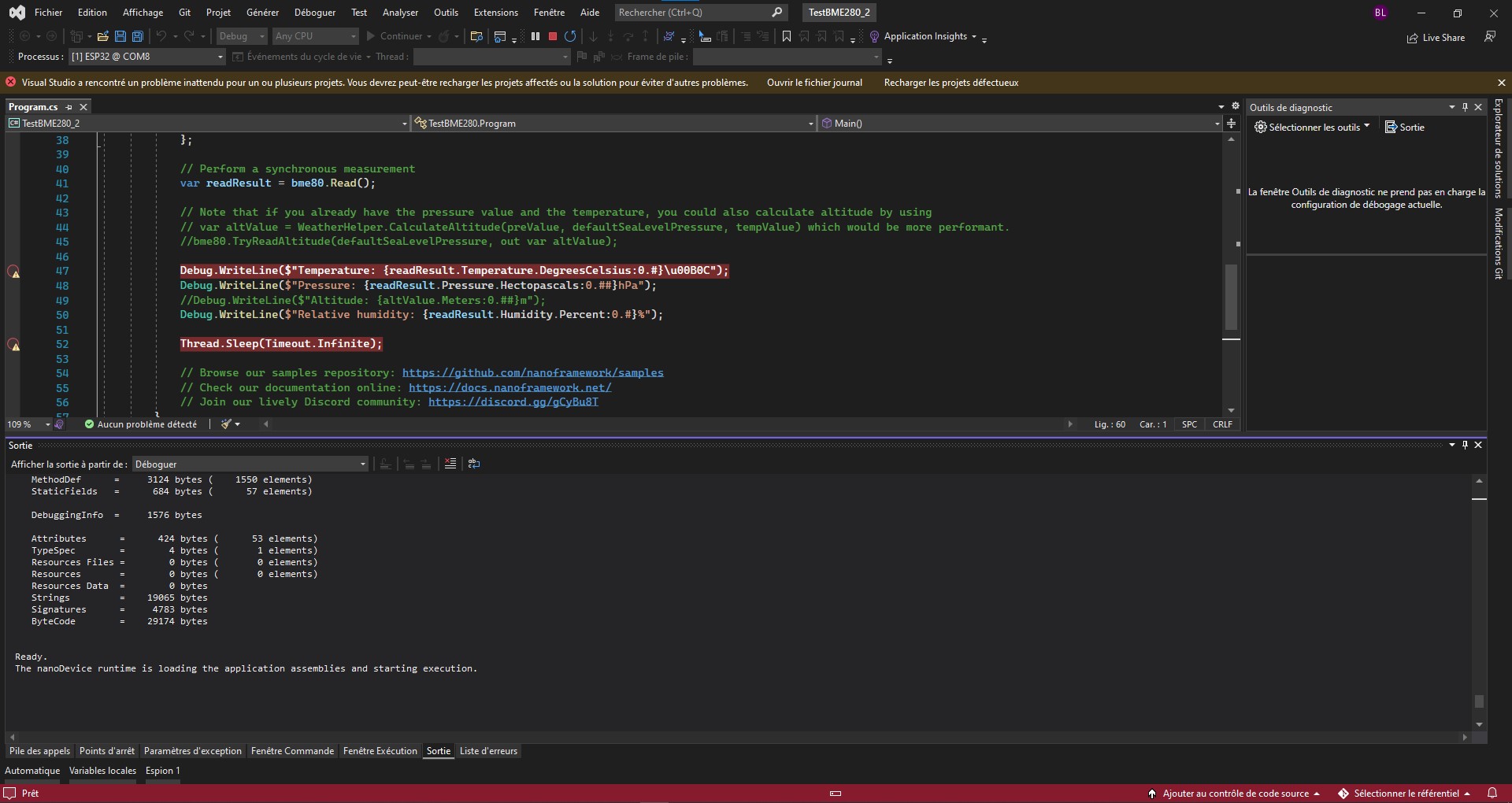 Using LOLIN D32 PRO and BME280 · Issue #1005 · nanoframework/Home · GitHub