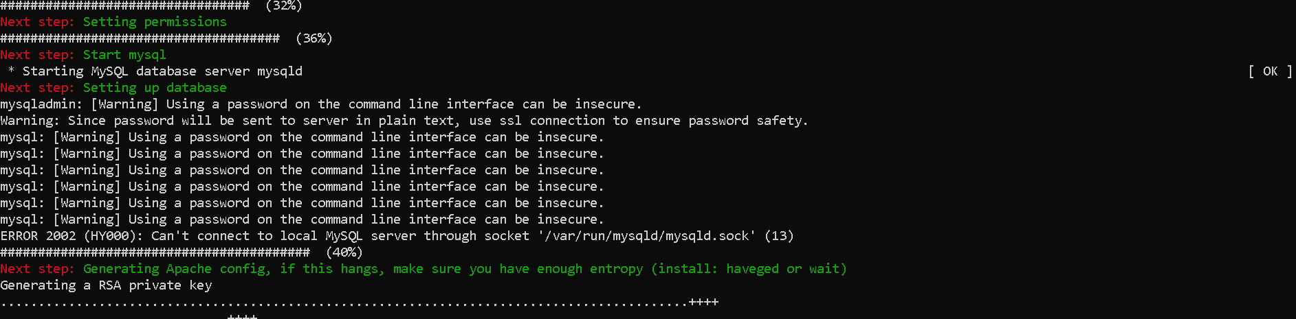 [WSL 2 - Ubuntu 20.04(not server)] Setting up MySQL database failed during MISP core ...